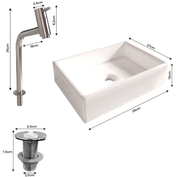 Gabinete Deli Cuba Torino Branco Torn DL08 Val ABS - Loja DoceLar