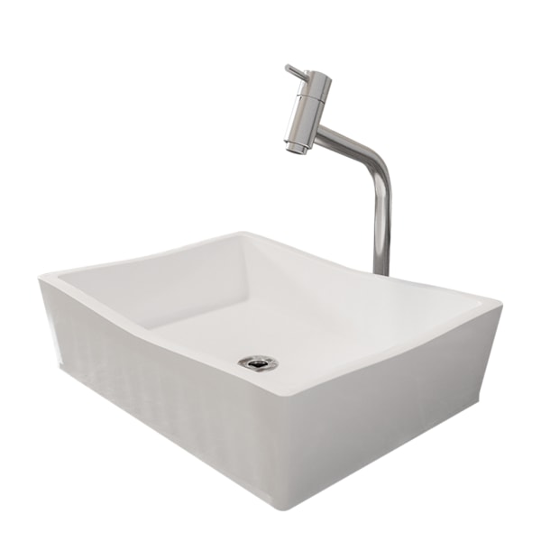 Cuba de Apoio Atena Com Torneira DL08 Valvula ABS - Loja DoceLar