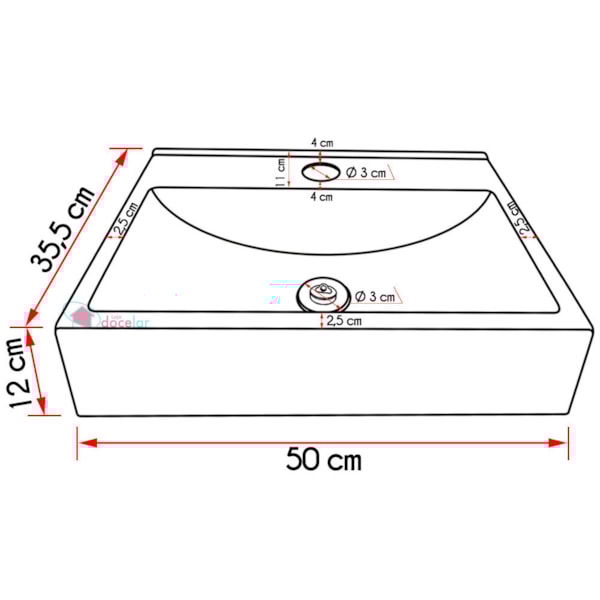 Kit Cuba Inspira Com Torneira 2153C E Valvula Em Metal - Loja DoceLar