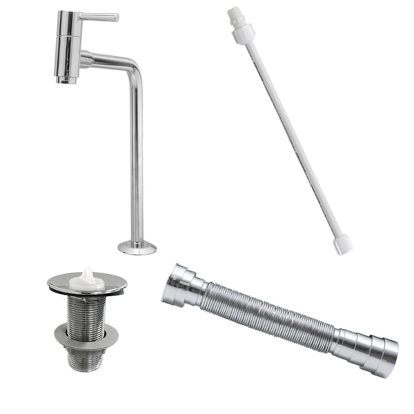 Kit Torneira DL08 Sifao Engate 50cm Valvula ABS - Loja DoceLar