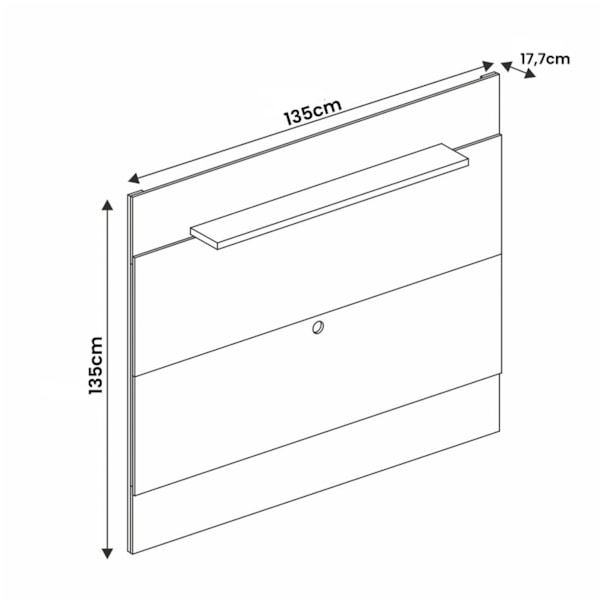 Painel Para Tv até 50 Polegadas Sala Quasar 135 - Loja DoceLar
